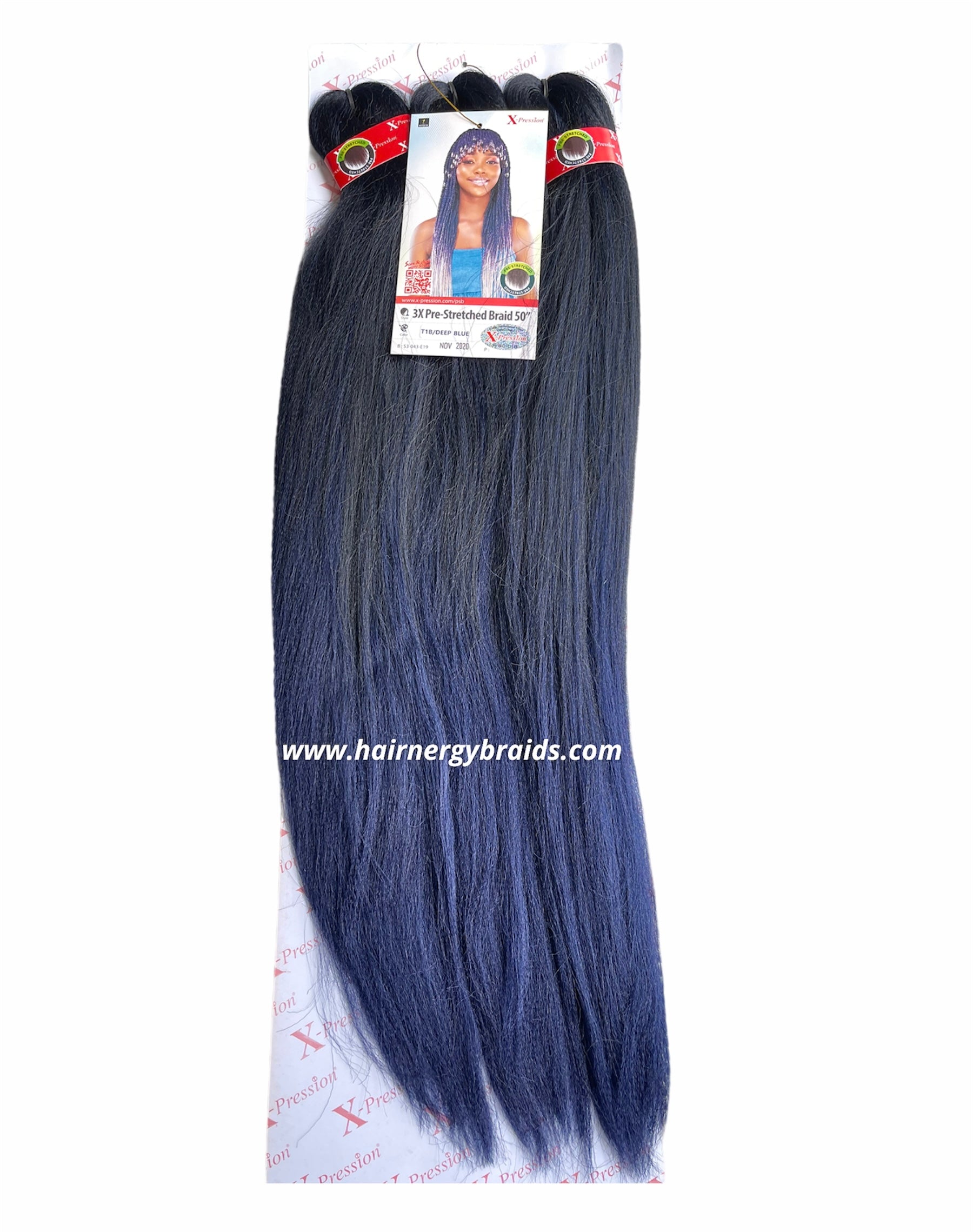 Blue braiding hair store