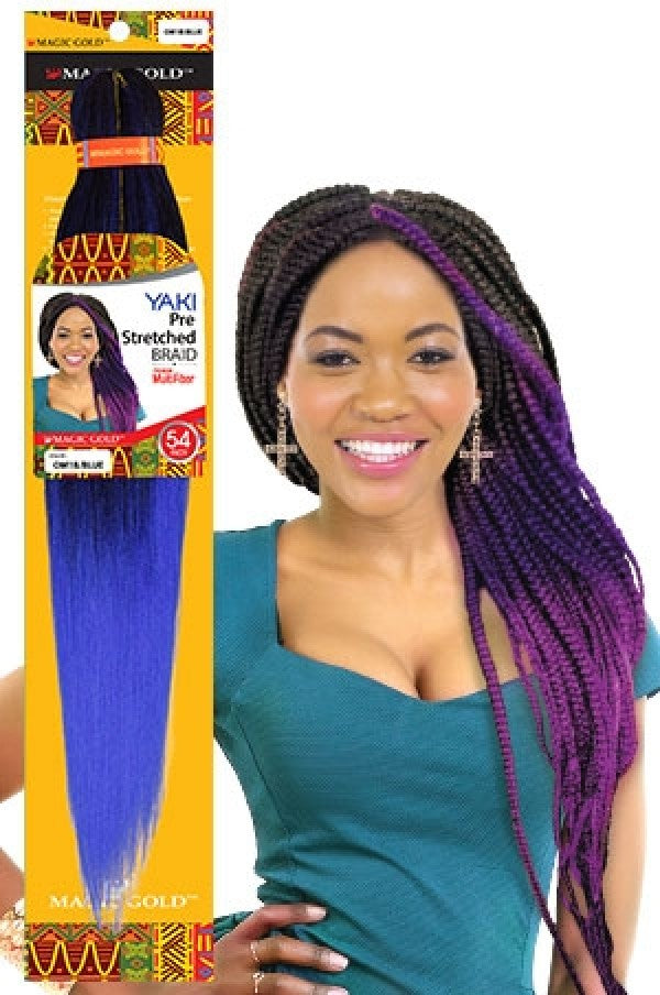 Yaki Pre Layered (Stretched) OMBRE Braid 54" Hair Extension Pre Stretc ...